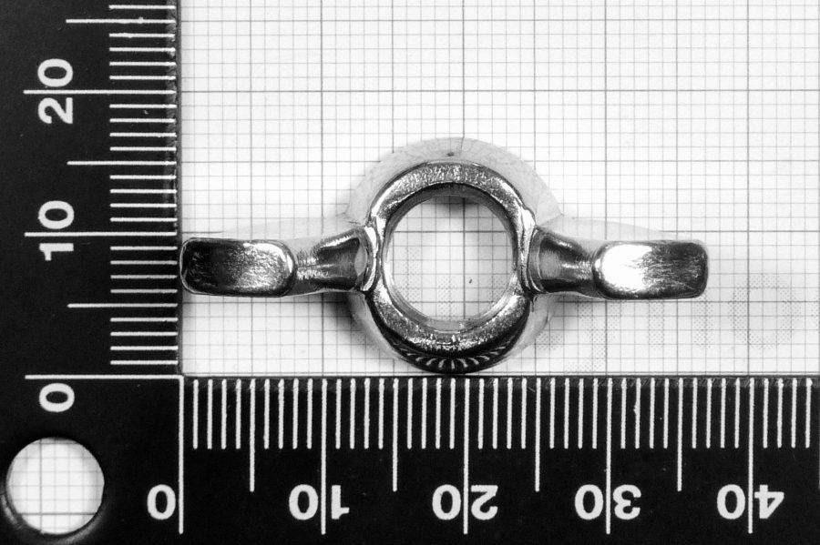 M10 Wing Nut, stainless steel AISI 316 marine grade