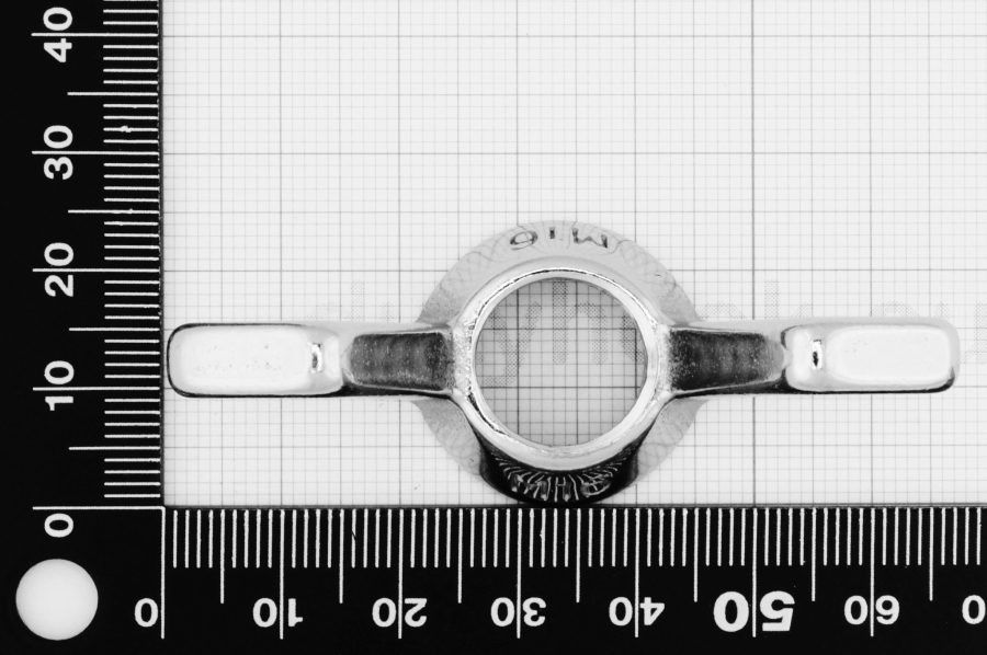 M16 Wing Nut, stainless steel AISI 316 marine grade