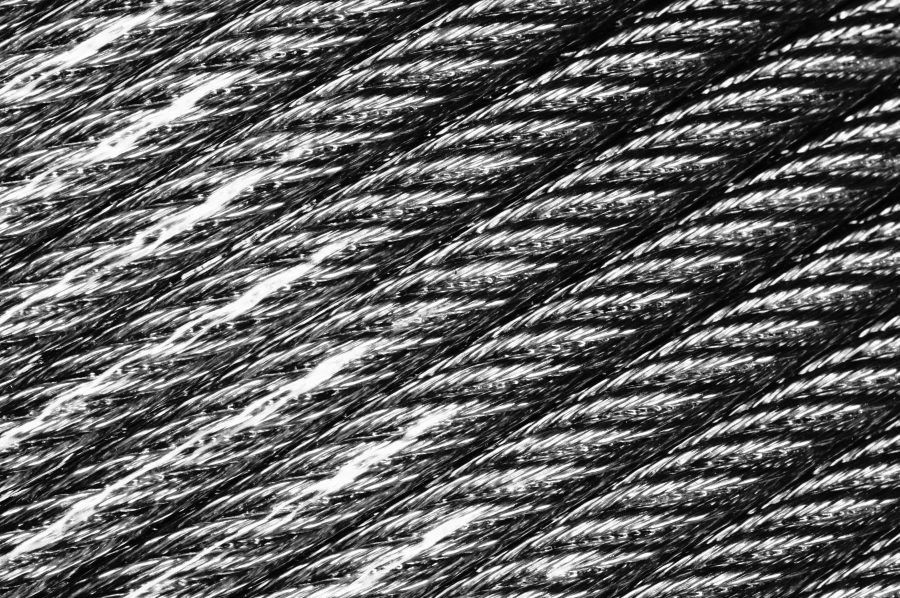 1-1.5 PVC Coated 7x7 Wire Rope, stainless steel AISI 316 marine grade ...