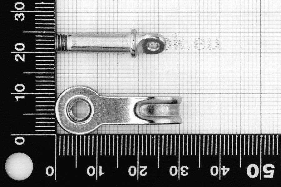 5x30 Flat Shackle, short, stainless steel AISI 316 marine grade