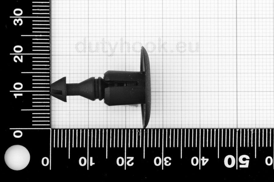 9x4-7 Universal Removable Clip, black plastic