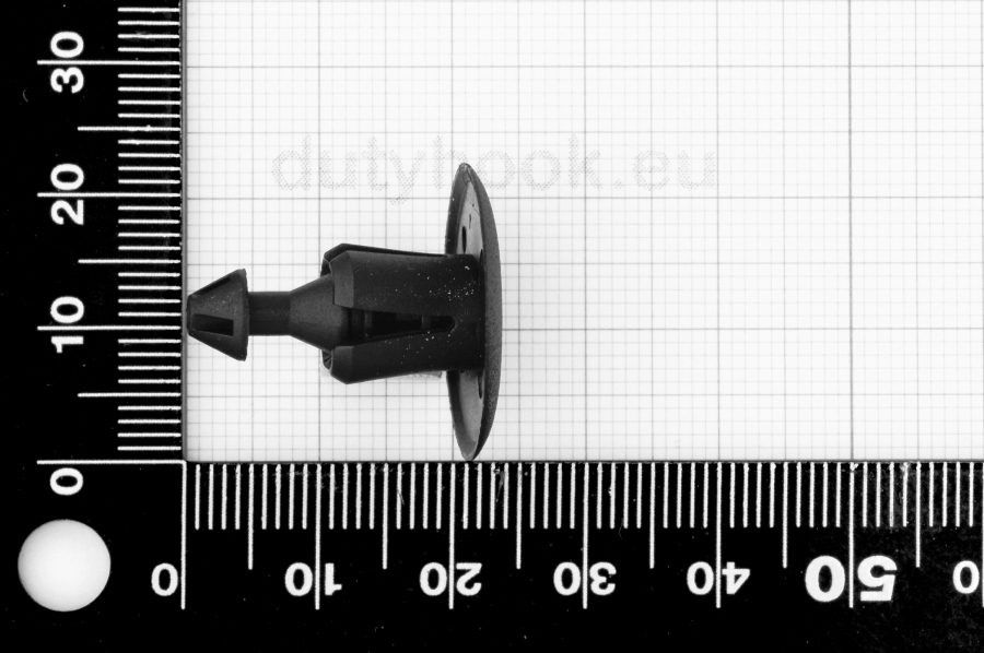 9x4-7 Universal Removable Clip, black plastic