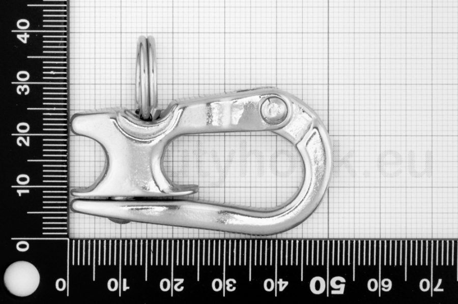 6x52 Sheet Snap Shackle, stainless steel AISI 316 marine grade