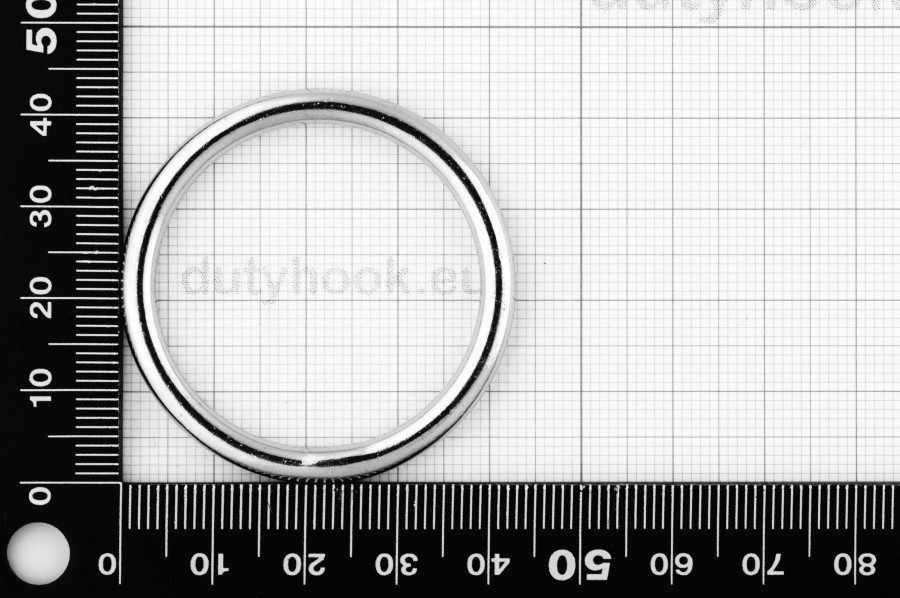 4x35 Ring Welded and Polished, stainless steel AISI 316 marine grade