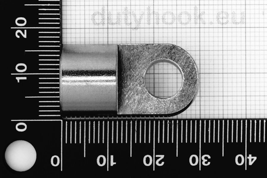 Eyelet End Fitting for gas spring, threaded, stainless steel AISI 316 ...