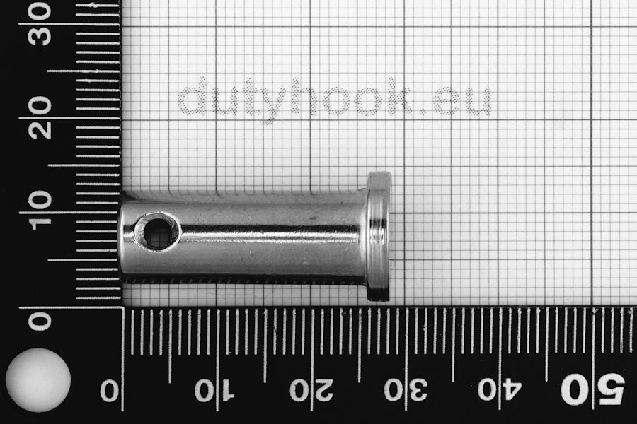10x20 Clevis Pin, stainless steel AISI 316 marine grade