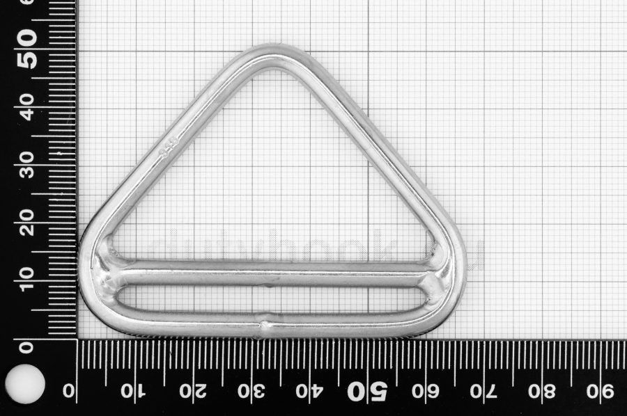 5x53 Triangle with Cross Bar, welded and polished, stainless steel AISI ...