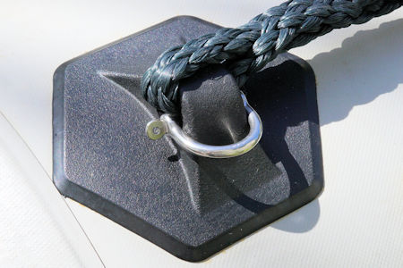 Screw into inflatable boat